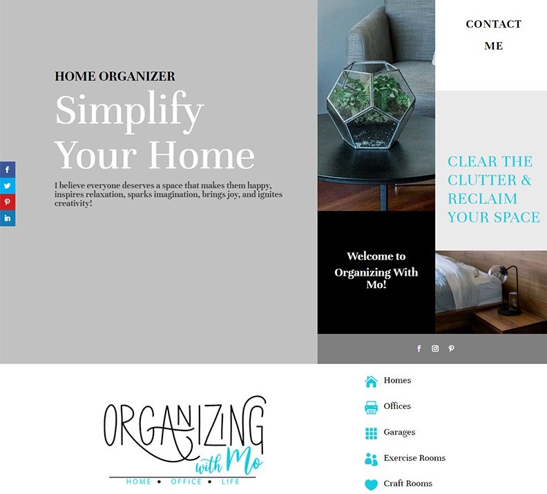Organizing with Mo - Website Design Project